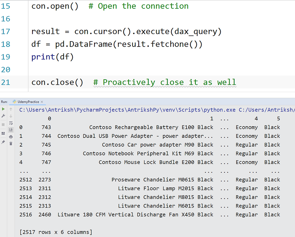 Using Python To Execute Dax Queries In Power Bi And Ssas Tabular Part 1